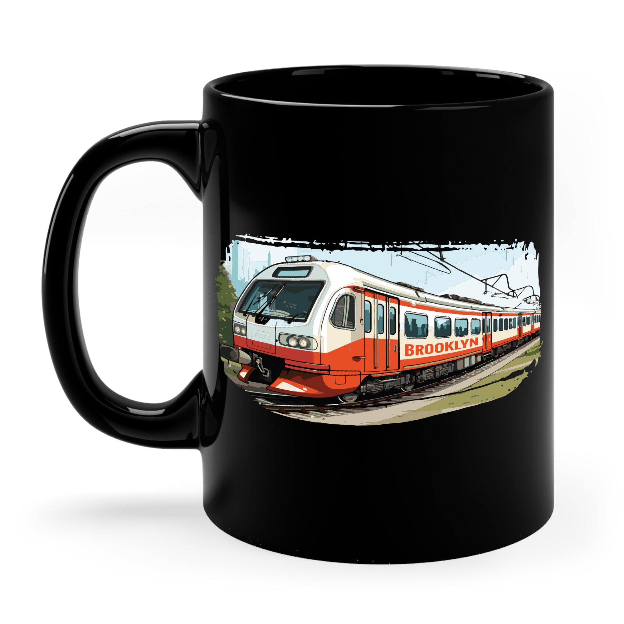Brooklyn Subway Vintage Train New York City USA Coffee Mug For Men Wom ...
